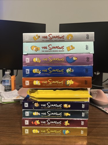 The Simpsons DVD Box Set Seasons 1-10 All Complete With Booklets! Good ...