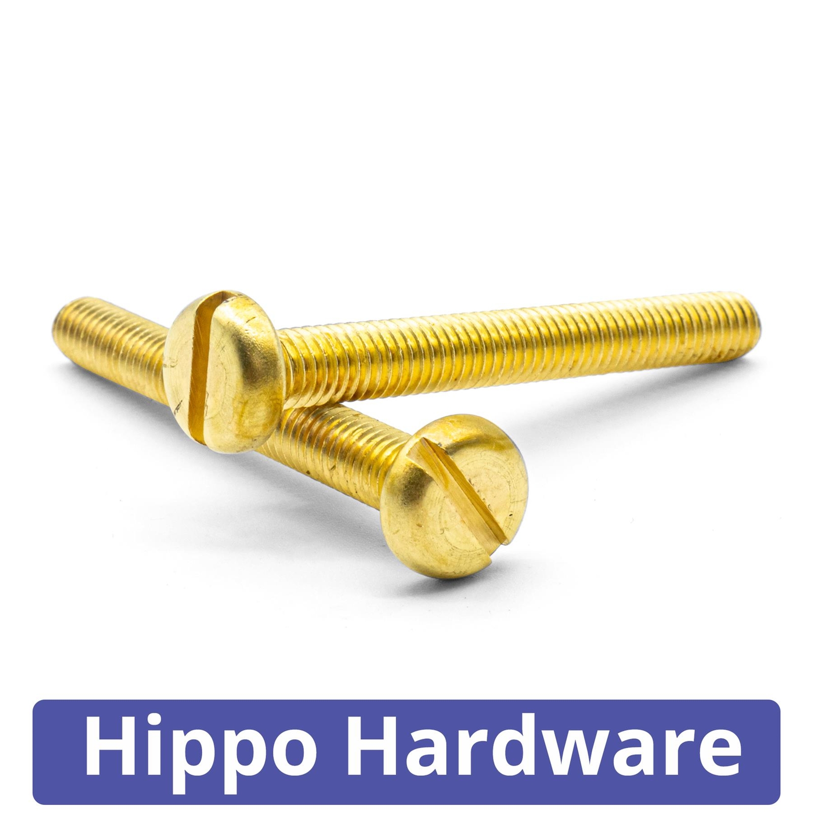 Solid Brass Slotted Pan Head Machine Screws Slot Drive Bolts M3 M4 M5 ...