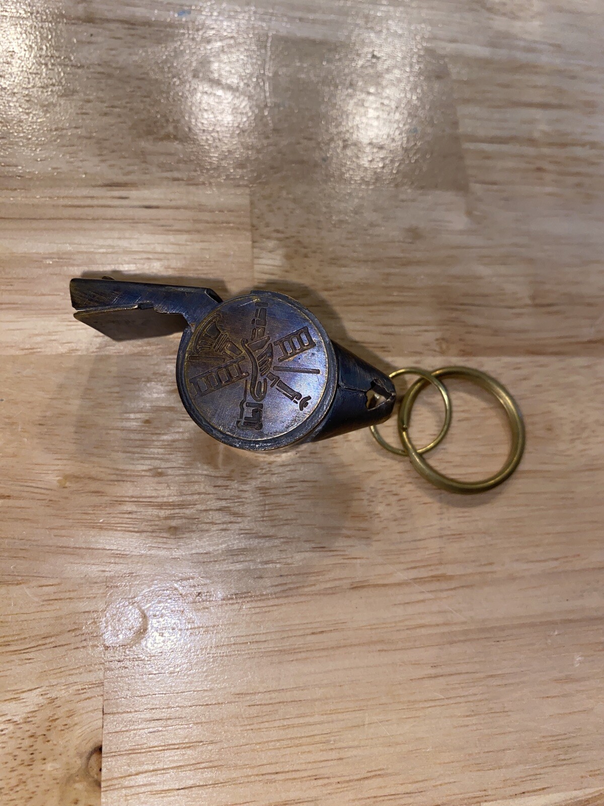 Fire Whistle Brass Fireman Firefighter Chief Hook N’ Ladder FDNY ...