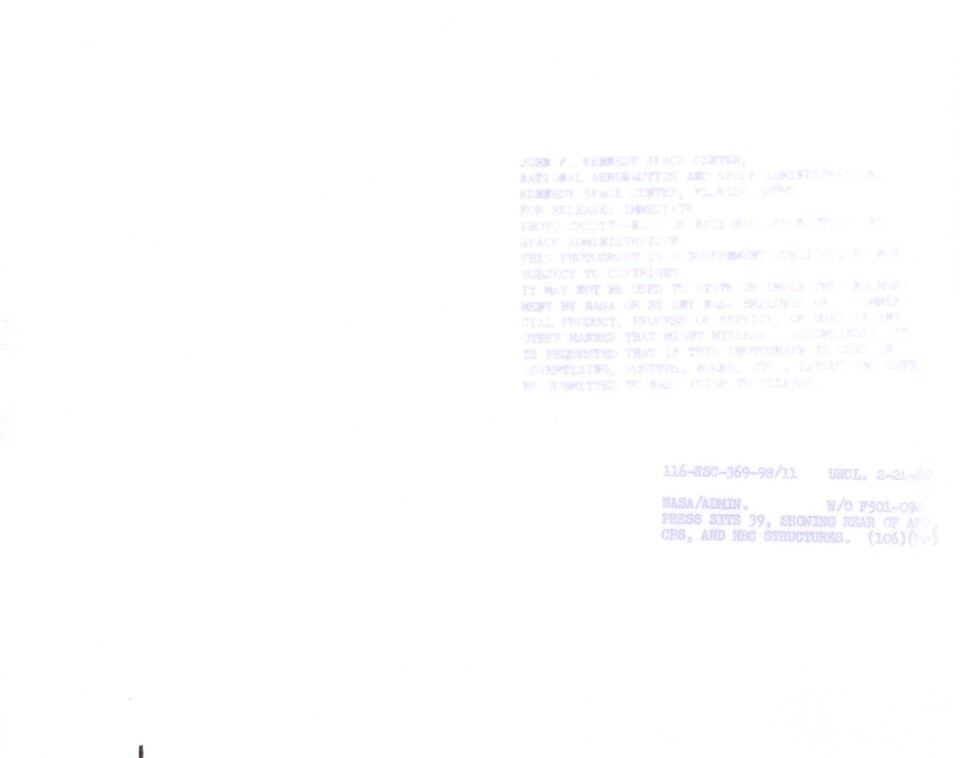 Kennedy Space Center Press Site CBS NBC Buildings 1969 - Original NASA ...