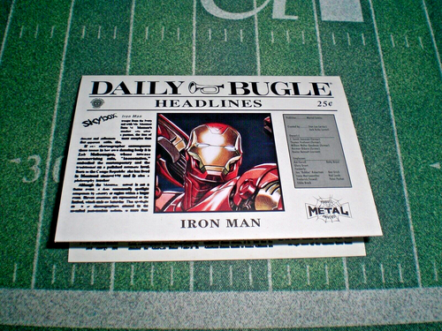 2021 Skybox Marvel Metal Spiderman Daily Bugle Headlines Iron Man 1:64 ...