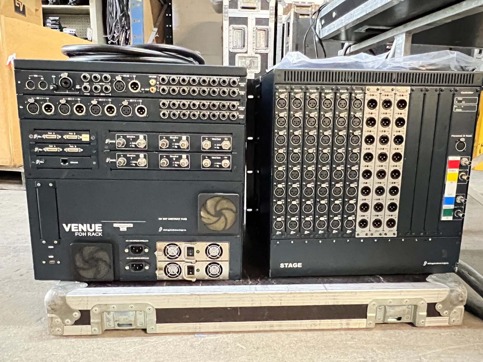 Avid Profile Console 48x24 Input Rack,FOH Rack ,330Ft BNC Cable #17576 ...