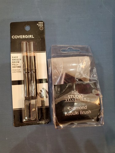 Studio Selection Diamond Kabuki Brush Bonus 2 Pk Covergirl Brow Pencils ...