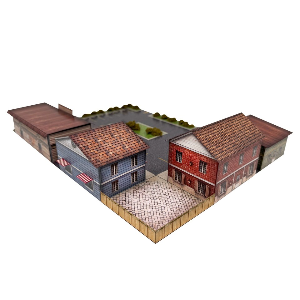 N Scale Building Kit Scale Starter Small Town Model Kit, Fits Micro ...
