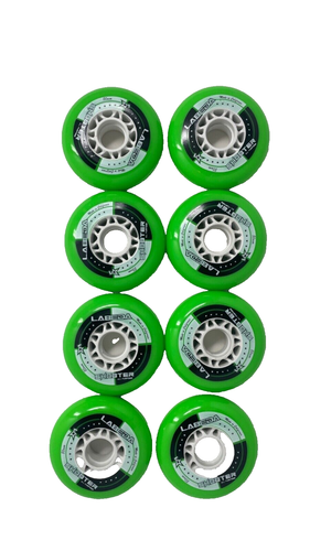Labeda Shooter Inline Roller Hockey Wheels GREEN 80mm Indoor Outdoor 8 ...