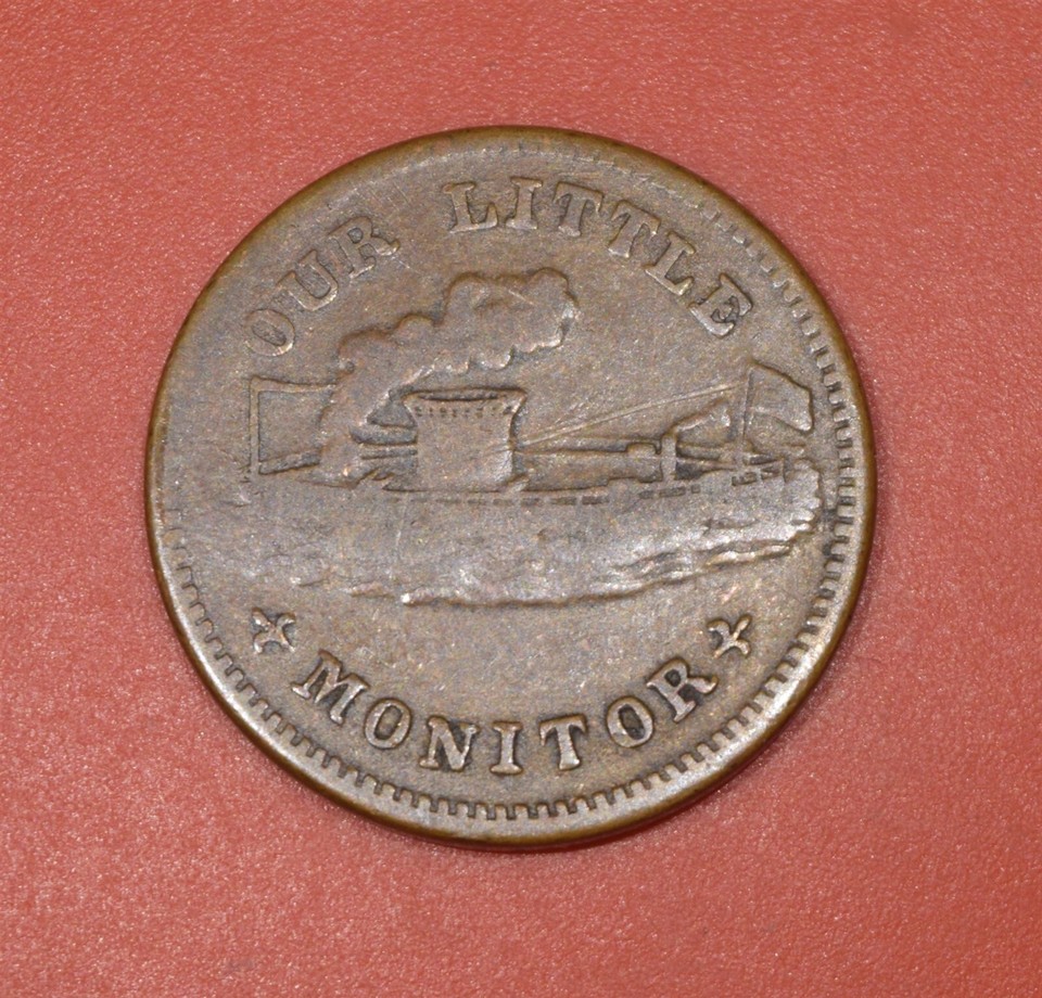 1863 Civil War Monitor Token "F" *Free S/H After 1st Item* | eBay