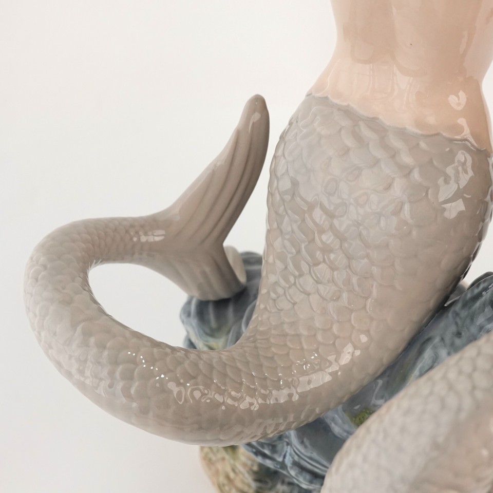 RARE Lladro LARGE Mermaids Playing Porcelain Figurine 1349 Fantasy ...