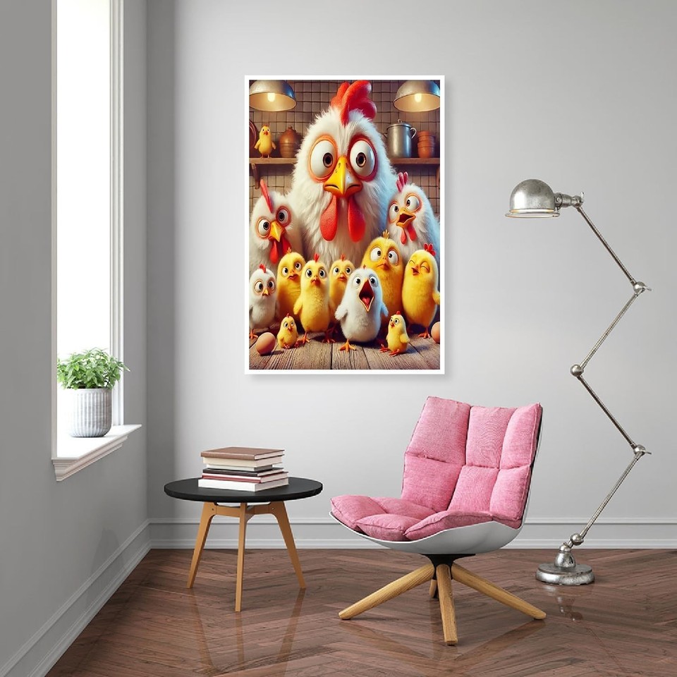 Chicken Diamond Painting Kits for Adults, DIY Diamond Art Painting Kits ...