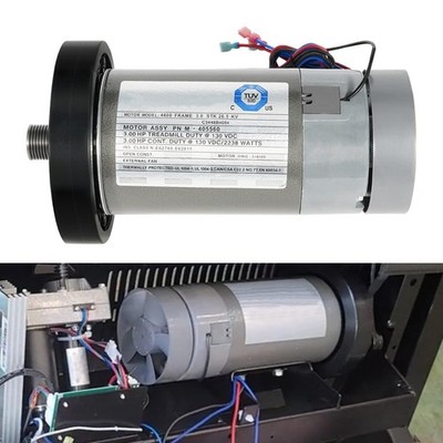 Treadmill DC Drive Motor with Flywheel, 3.0 HP 130 VDC 2238 Watts, M ...