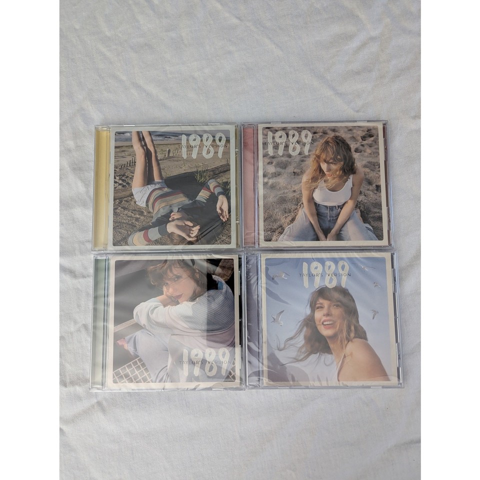 Taylor Swift 1989 Taylor's Version 4 CDs NEW Sealed Green Rose Pink ...