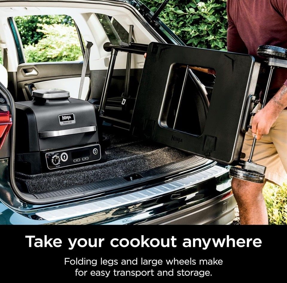 Ninja Collapsible Grill Stand Only For Ninja Woodfire Products Elevate ...