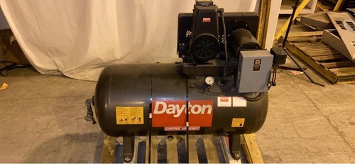 Dayton Air Compressor w 1.5HP MagneTek Motor 460v 60 Gal 5Z699 ...