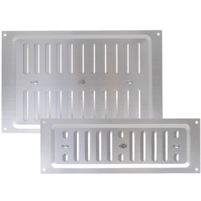 OPEN / CLOSE ALUMINIUM AIR VENT Hit & Miss Slide Silver Ventilation ...