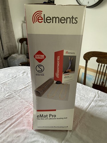 Elements eMat Pro, Thin Self-adhesive Electric Heating Mat. 2 Metres x ...