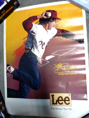 Lee Jeans MIKE SCHIMDT No 20 PHILADELPHIA PHILLIES All Star 3rd Baseman ...