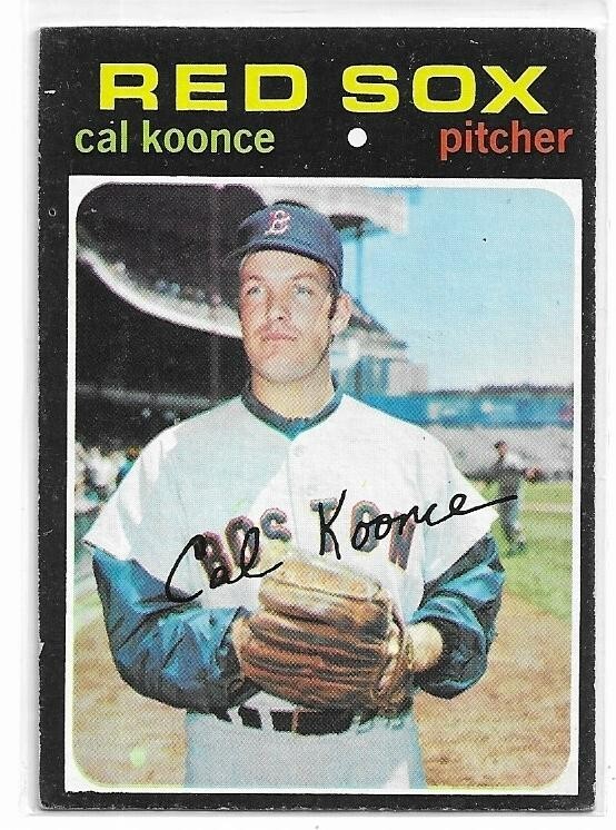 CAL KOONCE 1971 Topps Baseball card #254 Boston Red Sox EX | eBay