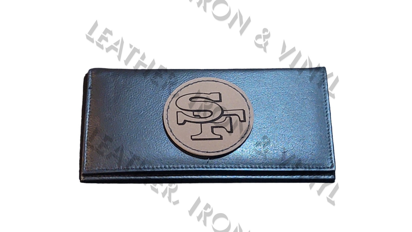 San Francisco 49ers Design Laser Engraved Leather Checkbook Cover | eBay