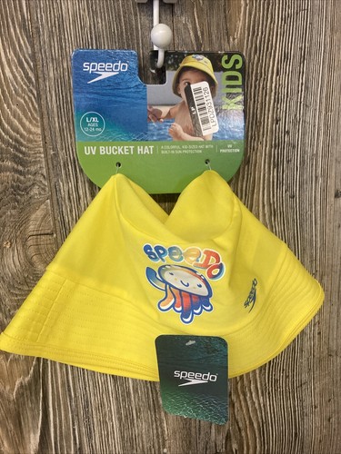Speedo Kids Boys Bucket Hat Sunshine Yellow L/XL Ages 12-24 Months | eBay