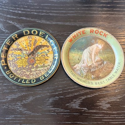 Vintage Peter Doelger Brewing Tip Tray LOT Beer White Rock New York Pre ...