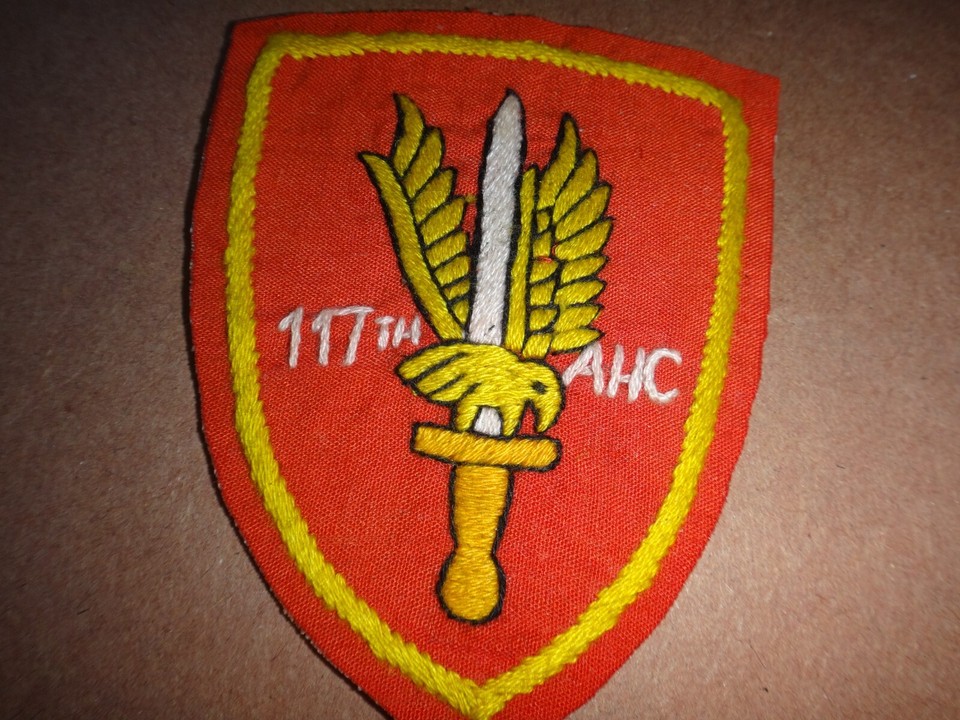 Vietnam War Hand Made Patch US 117th Assault Helicopter Company 1st ...