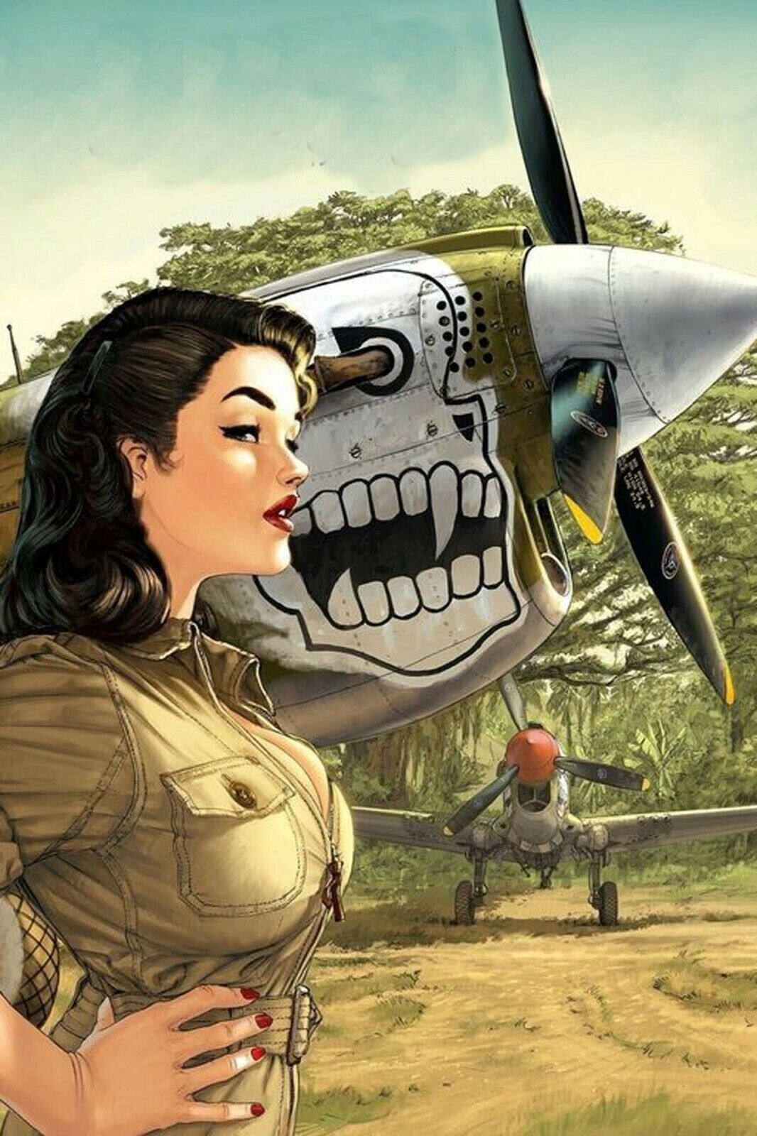 World War 2 Pin-Up P40 Re-Print 4x6 | eBay