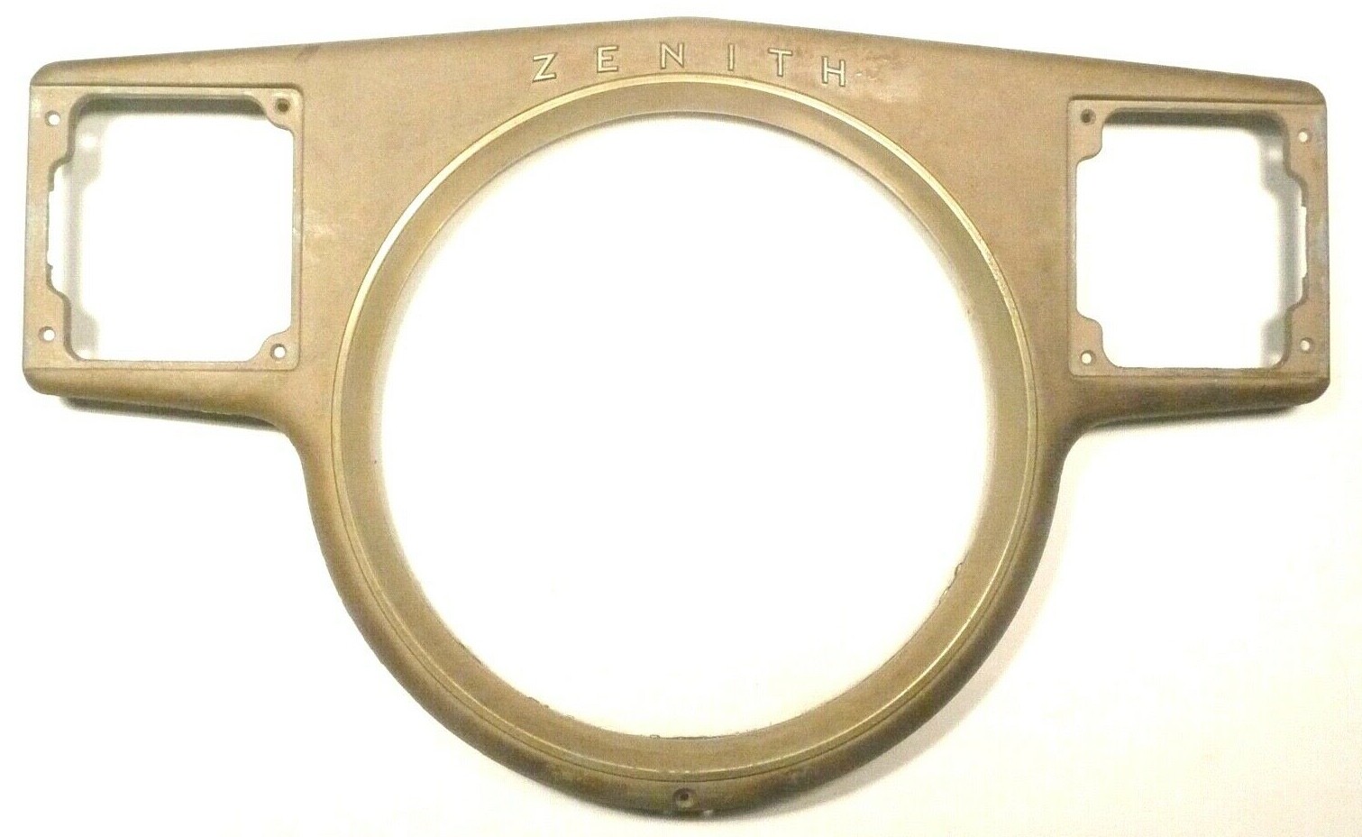 vintage ZENITH 10S567 / ch 10A1 RADIO: BRASS COLOR FACEPLATE & CIRCLE ...