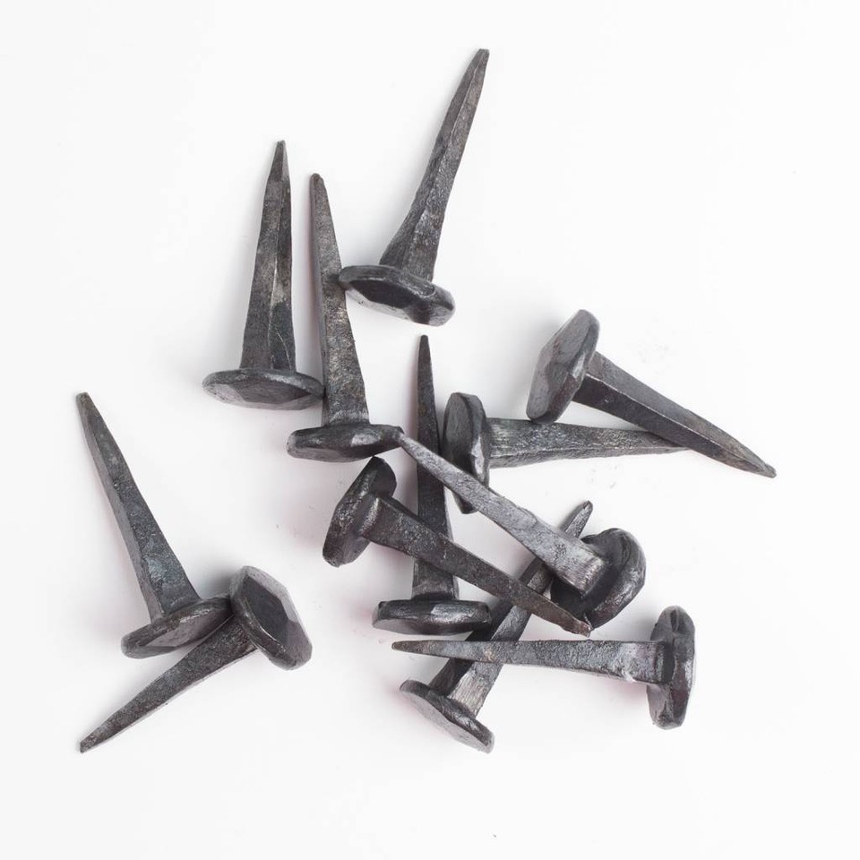 Hand Forged Iron Rose Head Nail Wrought Iron Handmade Forged Nails 35mm ...