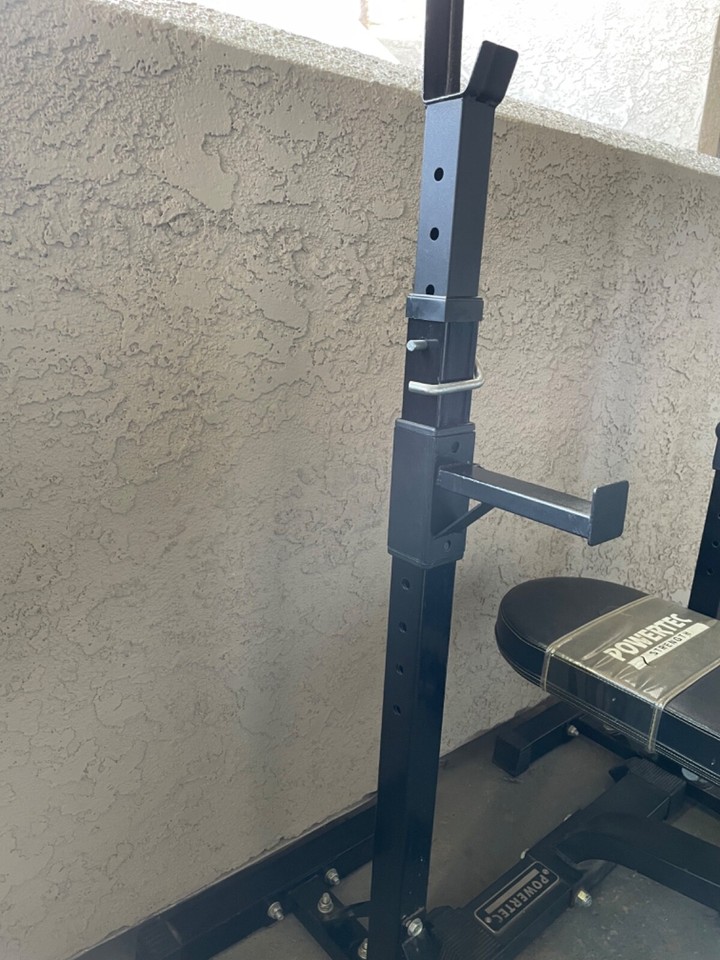 Bench/ and bench press bar holder gym equipment | eBay