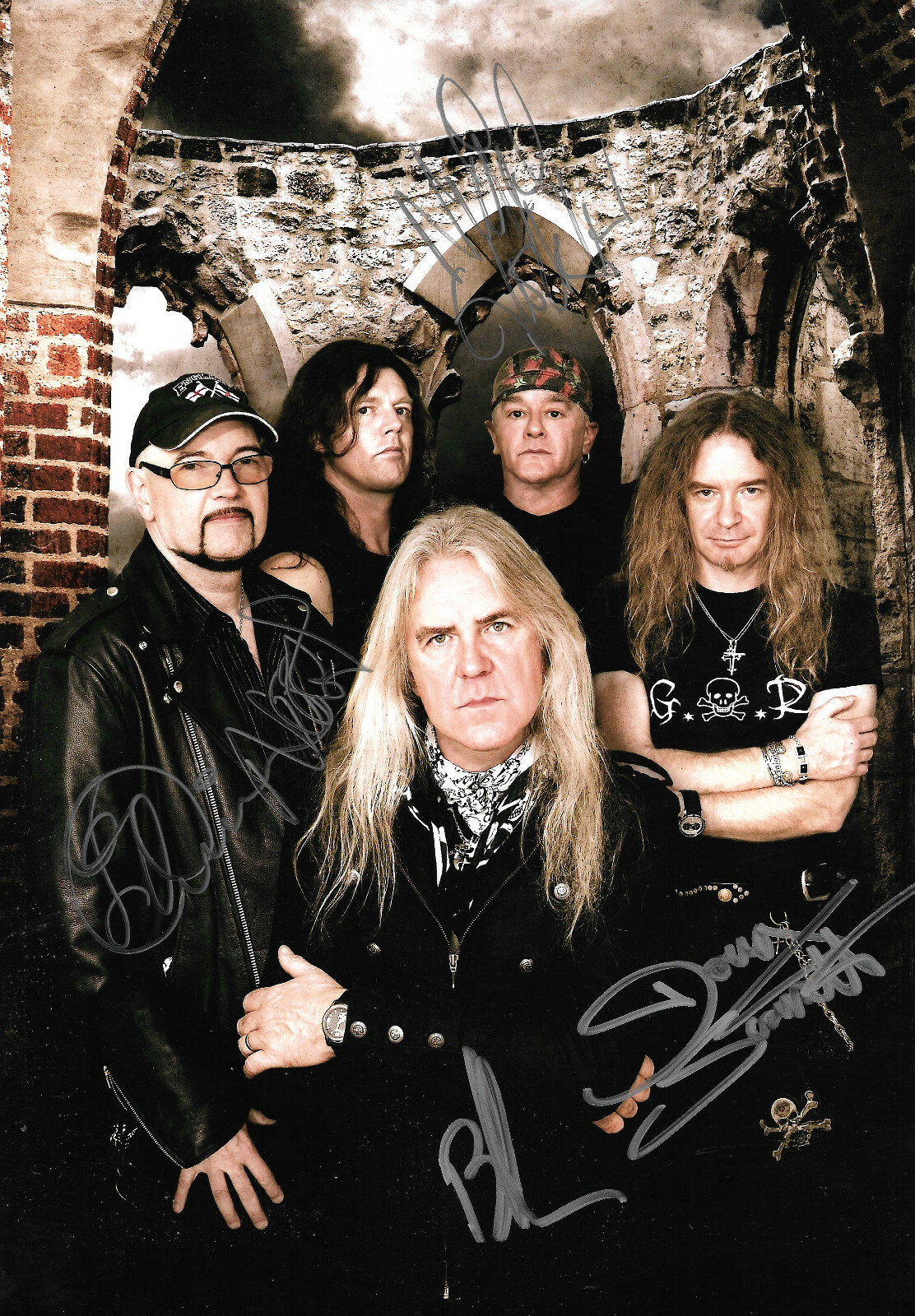Saxon Band full signed 8x12 inch photo autographs | eBay