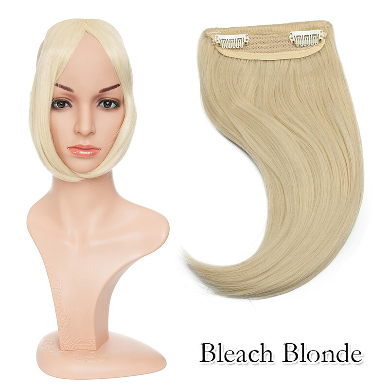 REAL Natural Fringe Bangs Clip In Hair Extension One Piece Real Thick ...