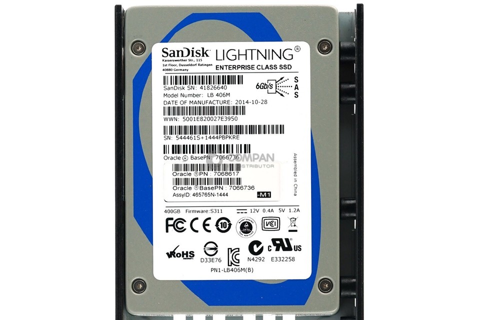 7068617 SUN ORACLE SSD 400GB SAS 6G 2.5" SFF | eBay