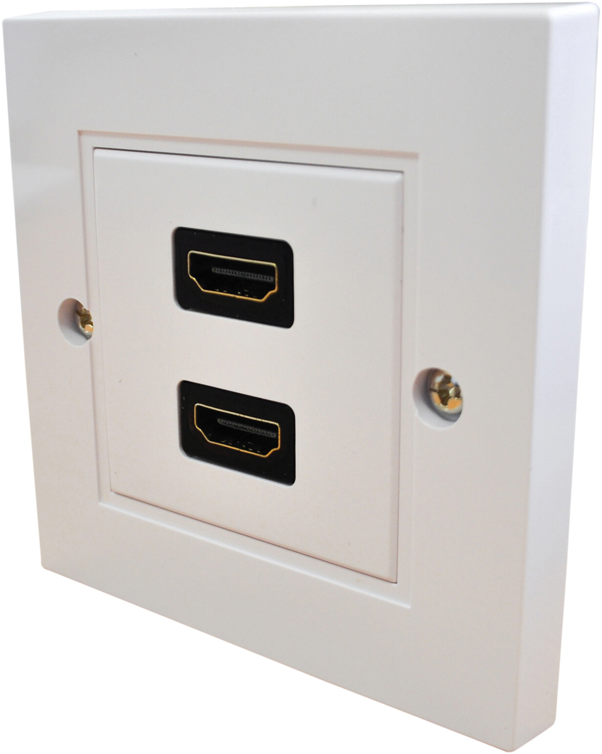 HDMI Wall Plate - Faceplates with HDMI USB 3.5mm Jack White 4k HDMI ...