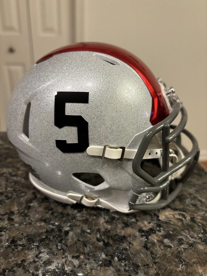 Ohio State Buckeyes Custom Alternate Pro Combat Rivalry Mini Football ...