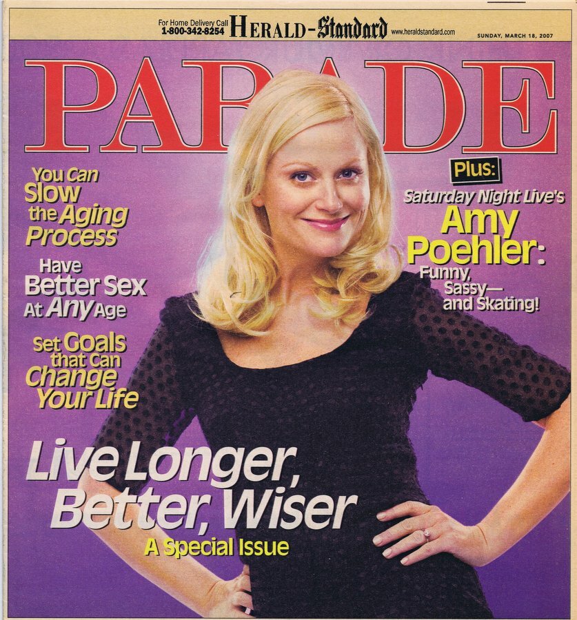ORIGINAL Vintage Parade Magazine March 18 2007 Amy Poehler | eBay