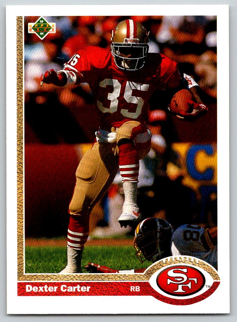 1991 Upper Deck Dexter Carter #125 San Francisco 49ers | eBay