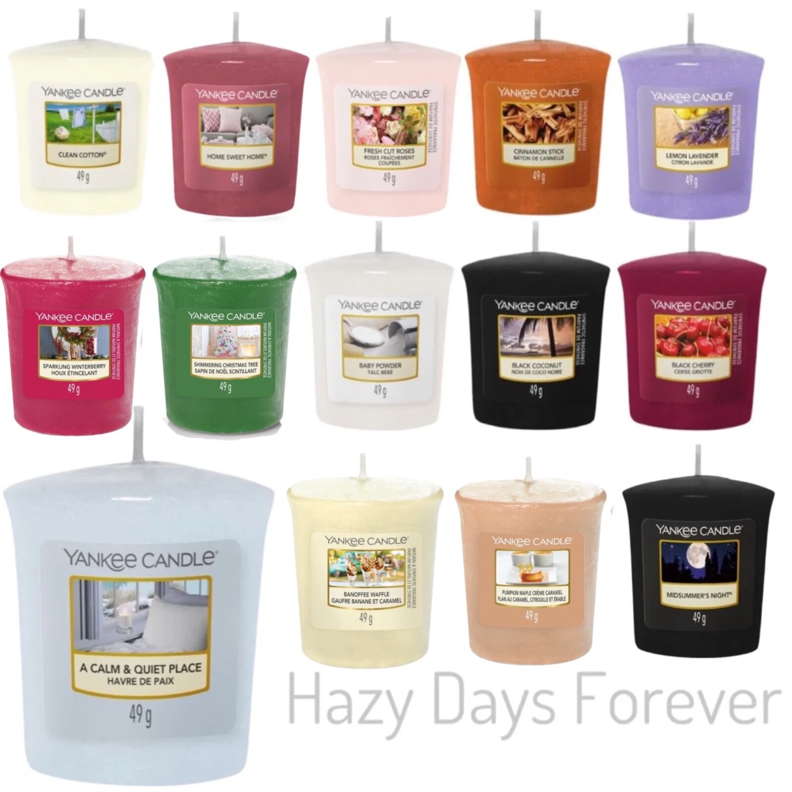 YANKEE CANDLE Votive Sampler MULTI SAVE Christmas Scented Seasonal ...
