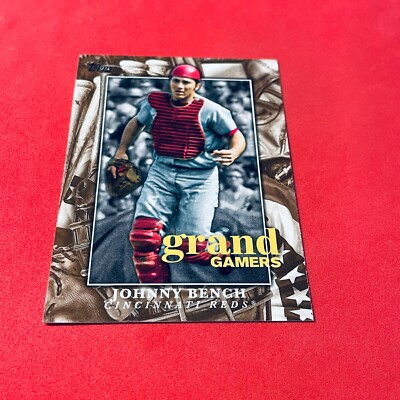 Johnny Bench .. GRAND GAMERS .. Cincinnati Reds ..2024 Topps INSERT ...