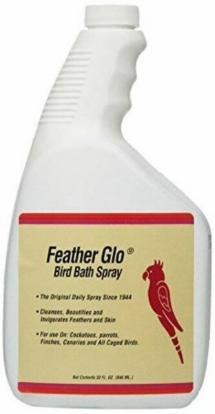 Feather Skin Bird Bath Spray Glo 32 Ounce Miracle Care Bottle Caged ...