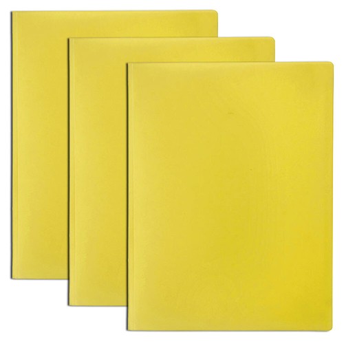 3x Marbig A4 Soft Touch Display Book for Paper/Documents Storage 12 ...