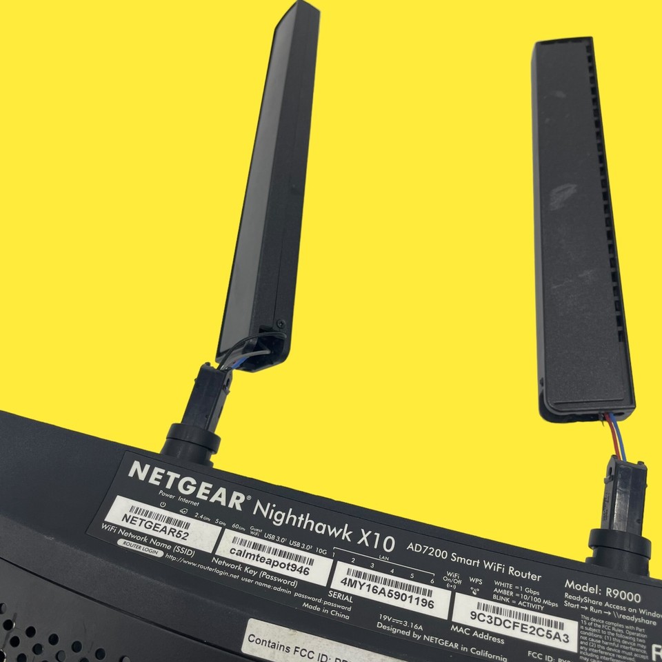 READ / NETGEAR Nighthawk R9000 X10 AD7200 Smart WiFi Router #9098 Z48/5 ...