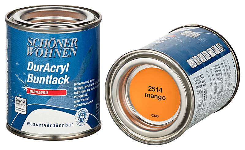 Schöner Wohnen DurAcryl Buntlack, Profidur, für innen u außen Farbe ...