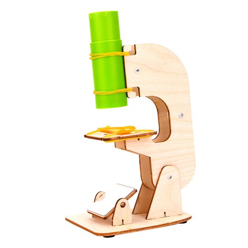 1 Set Microscope Extended Lens Diy Elementary School Science Microscope ...