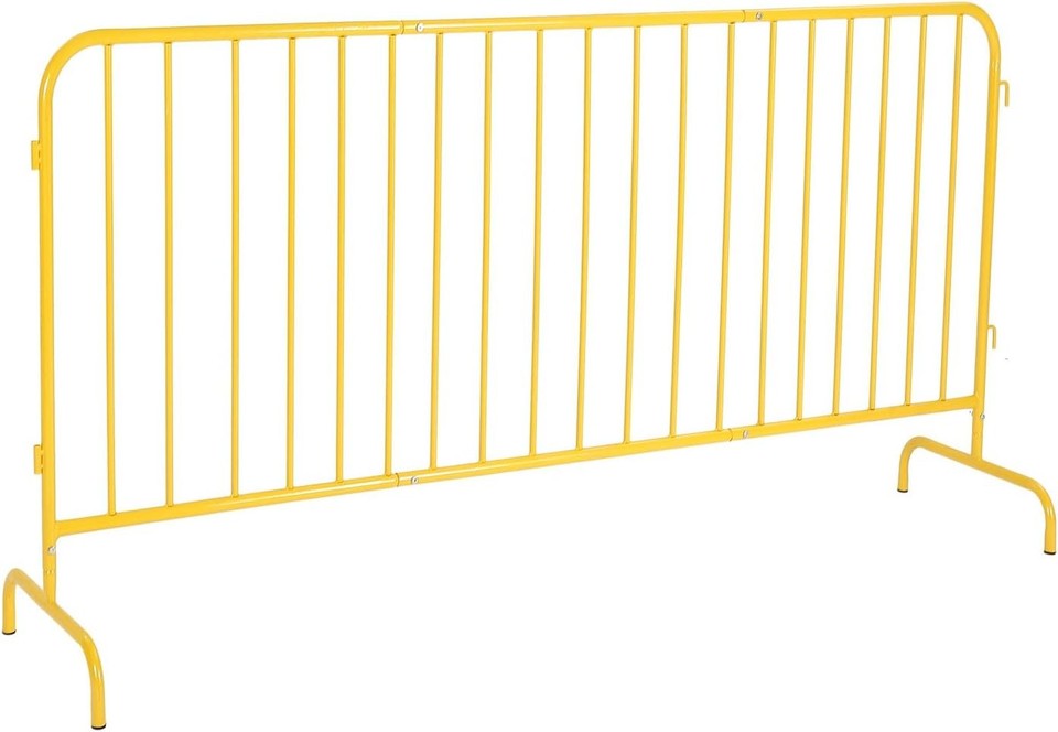 7.5FT Interlocking Barricade Fence,Interlocking Steel Barricade with ...