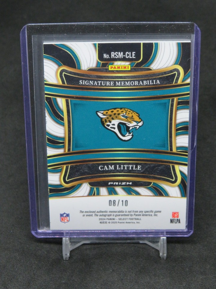 2024 PANINI SELECT CAM LITTLE RC TAG GOLD PATCH AUTO /10 JAGUARS AS6 | eBay