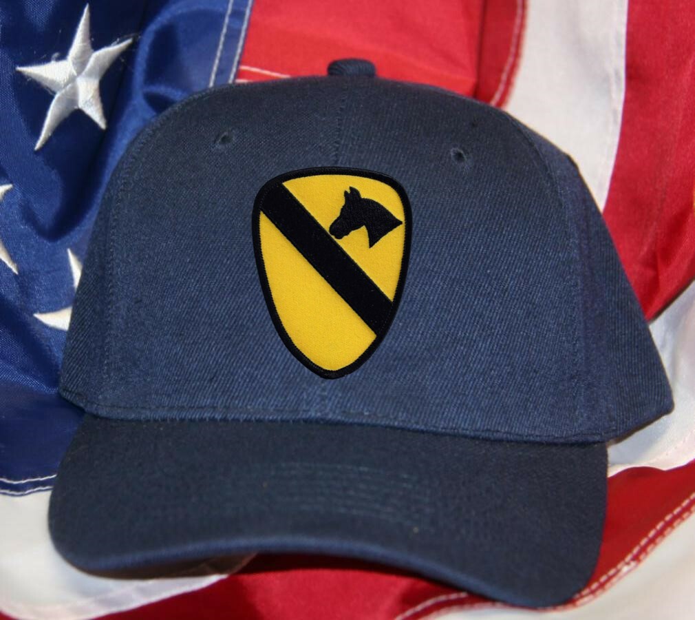 1ST CAVALRY DIVISION CAV HAT PATCH CAP US ARMY VETERAN PIN UP FORT HOOD ...