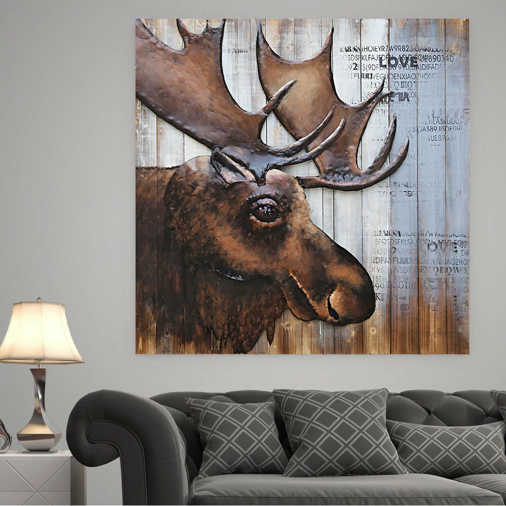 Moose Head Painting