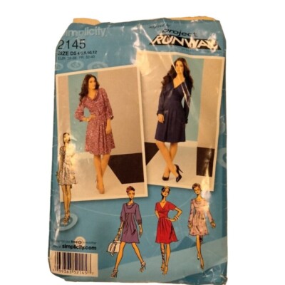 Simplicity 2145 High Waist Fit Flare Day Dress Sz 4 to 12 CUT Project ...