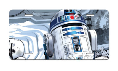 Star Wars R2-D2 Droid Movie License Plate Car Tag Gift | Black ...