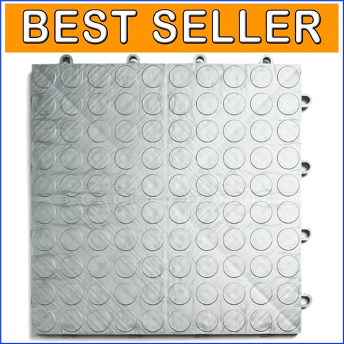 48-Pack Non-Slip GarageDeck Coin Pattern Tiles - Durable Interlocking ...