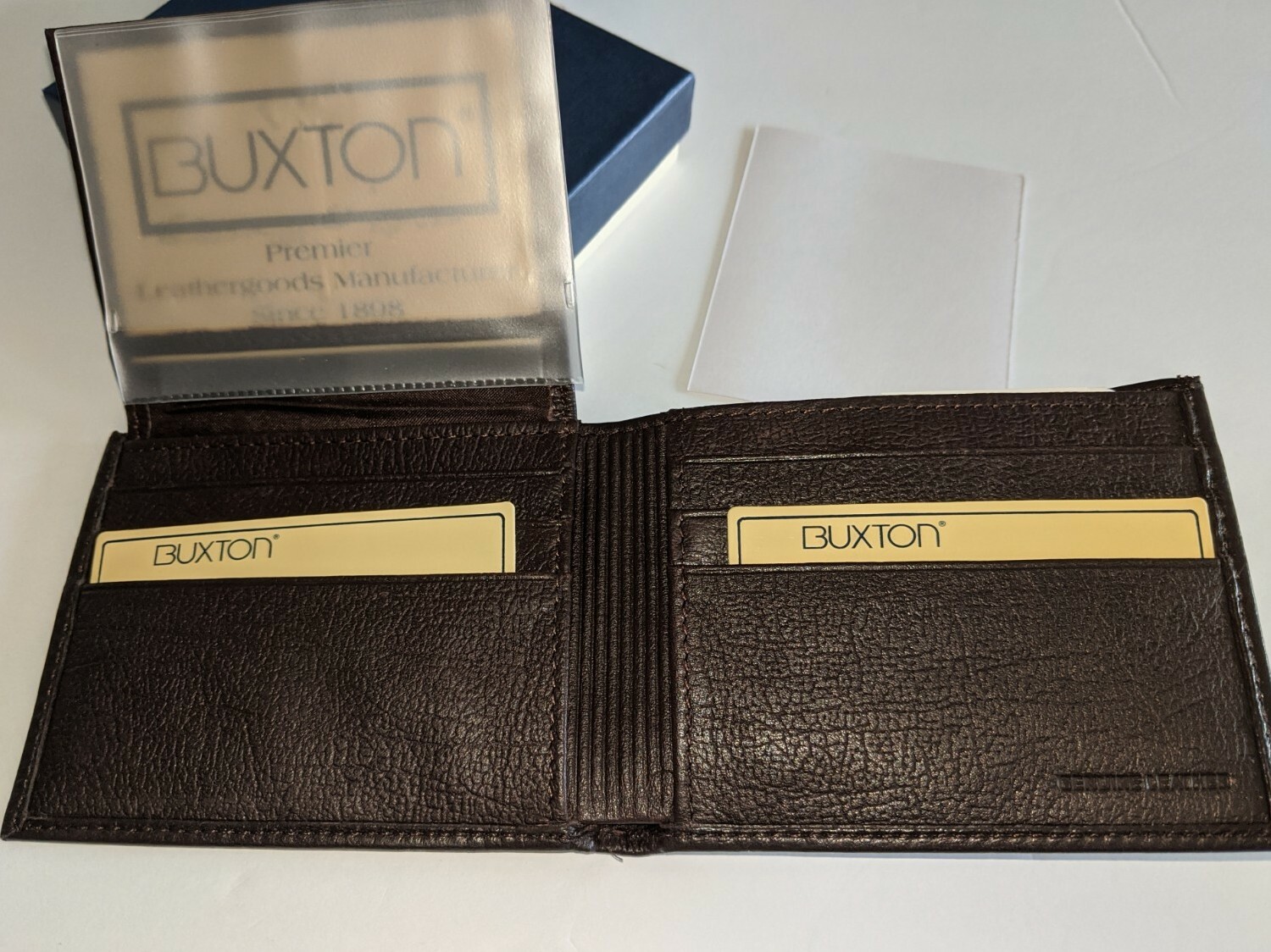 Buxton Men's Dingo Genuine Leather Billfold Wallet, Black | eBay